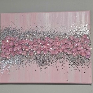 Mini Poodle Pink Aura Gem Glam, Pink Glass Painting, Pink Glass Art ...