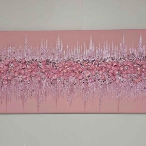 Pink Glitter Glass Painting, Pink Glass Painting, Pink Glass Art, Pink ...