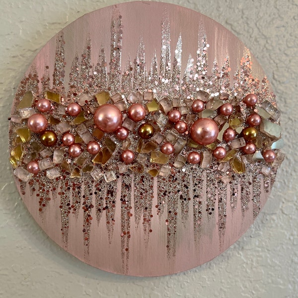 Rose Gold Circle Wall - Etsy