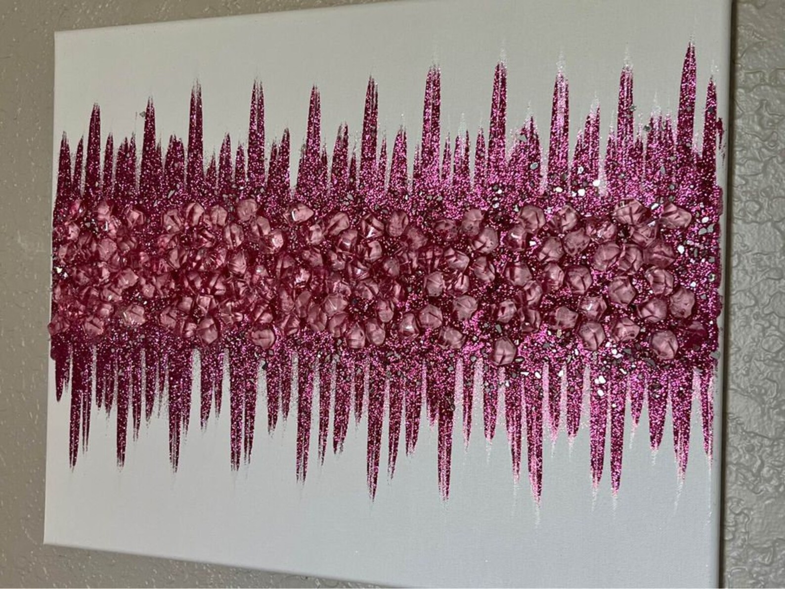 PRETTY IN PINK Pretty Pink Glam, Glass Painting, Gem Art, Acrylic ...