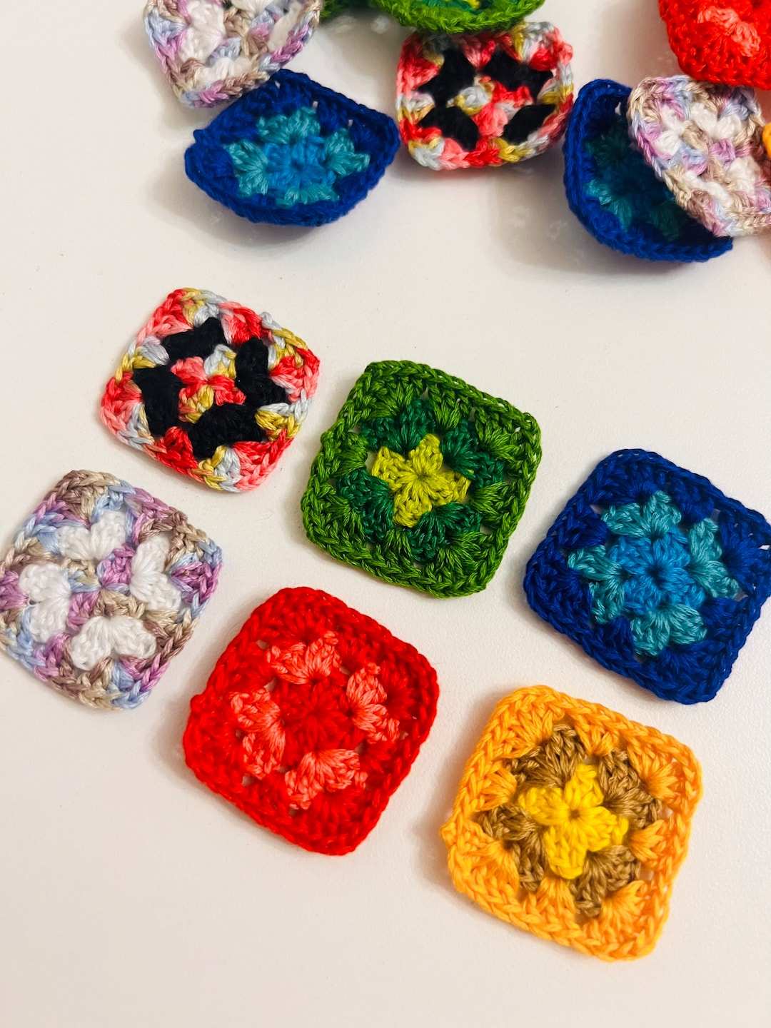 Crocheters Gift - Mini Granny Square Keychain - Etsy