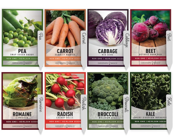 Winter Fall Vegetable Seeds for Planting 8 Variety Pack | Etsy
