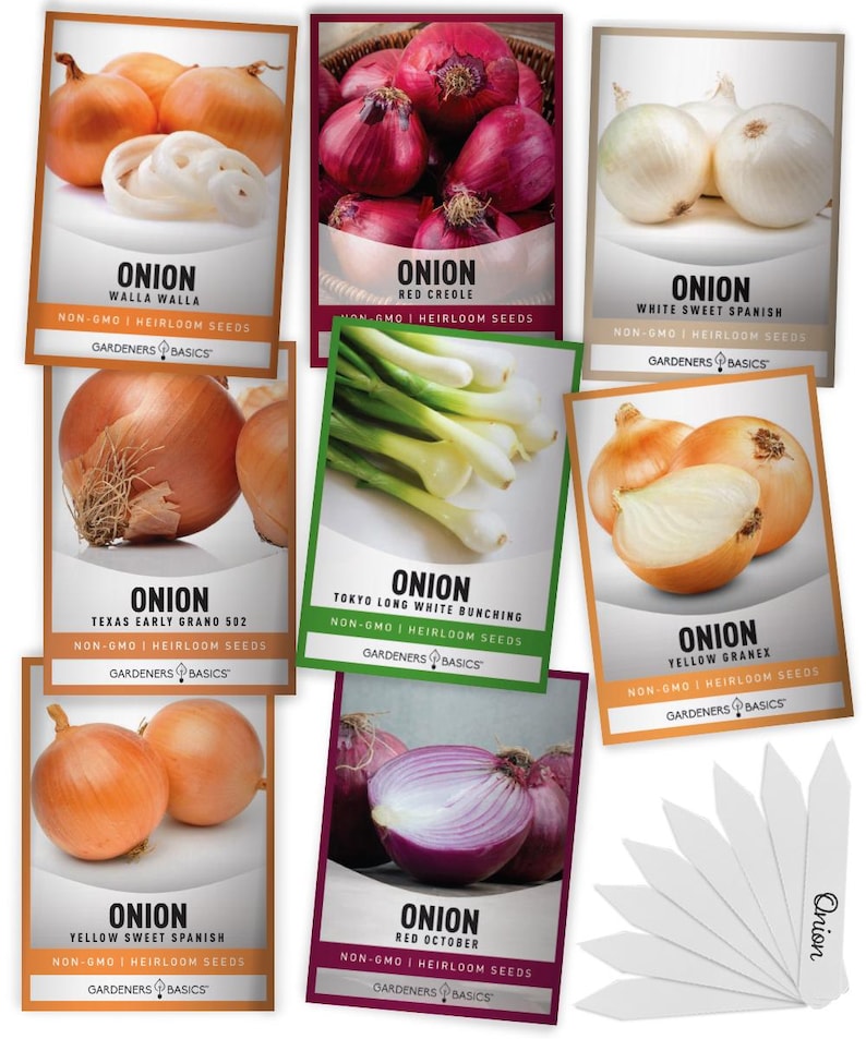 Onion Seed Assortment | 8 Variety Pack - Etsy