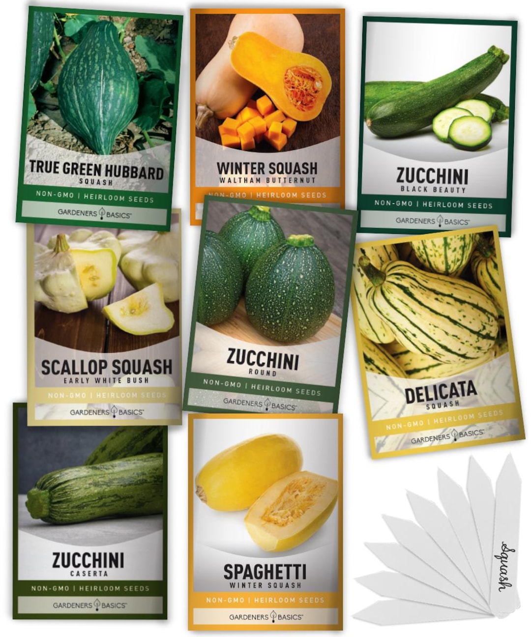 Non-gmo Squash Seeds | 8 Variety Pack - Etsy