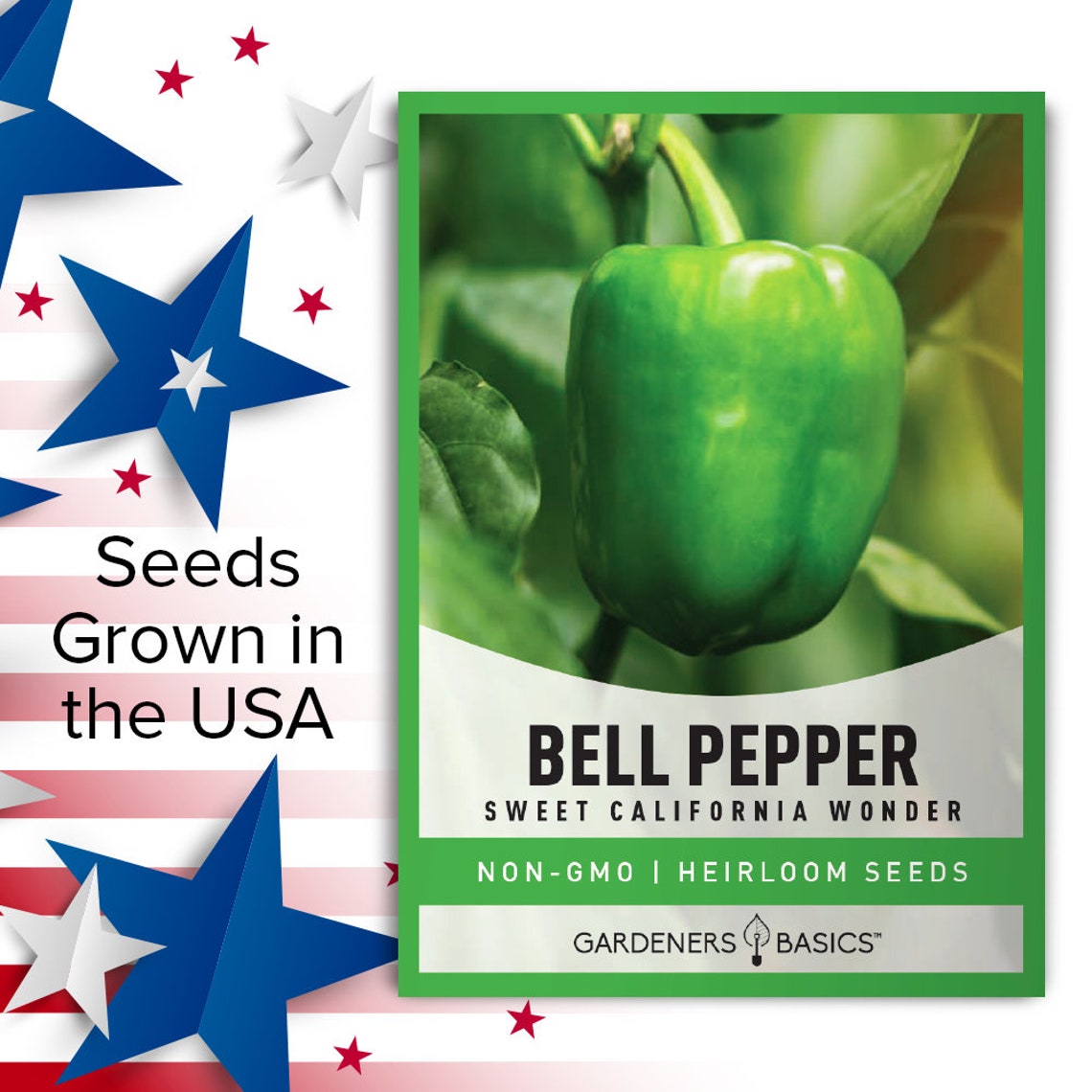 California Wonder Bell Pepper Seeds for Planting - Heirloom, Non-gmo ...