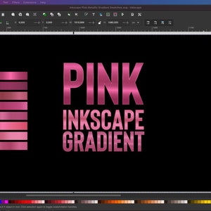 Pink Color Gradient Swatches for Inkscape | Inkscape Pink Gradient ...