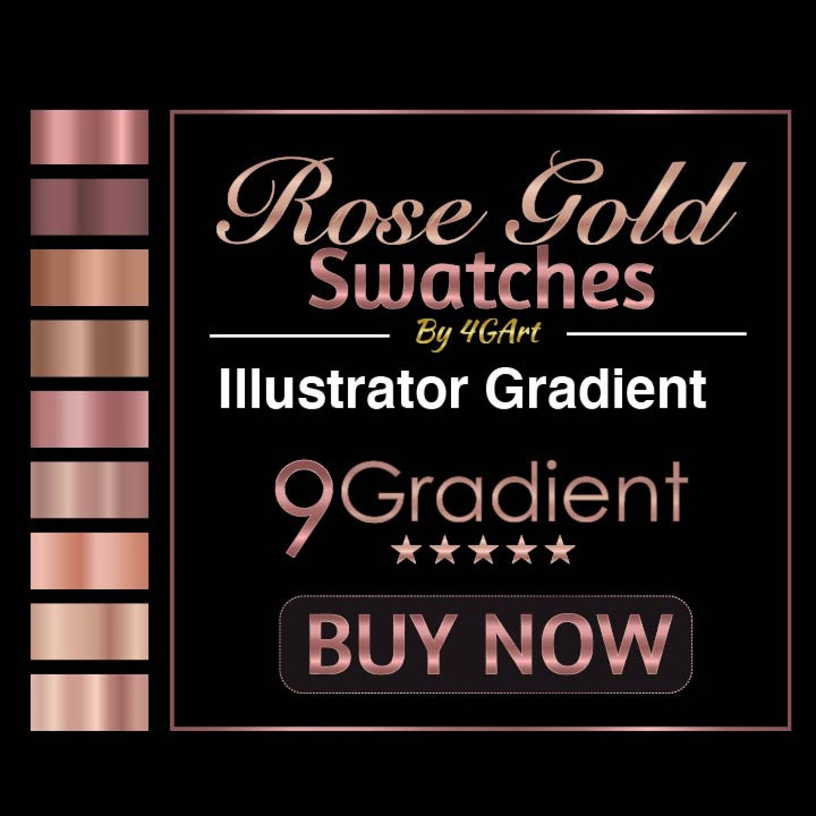 Illustrator Gradient Swatches Collection Bundle for Adobe Illustrator ...