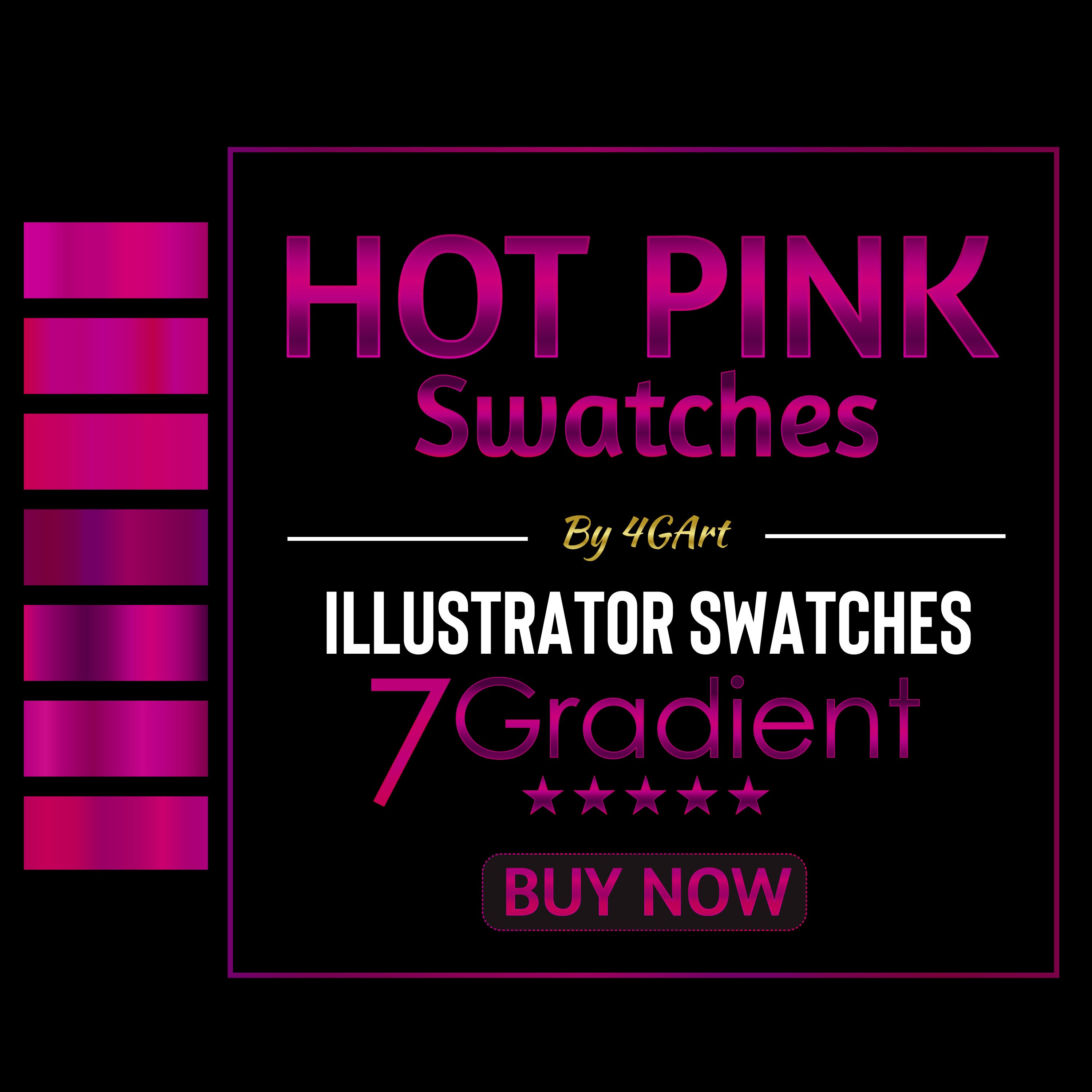 Hot Pink Gradient Swatches for Illustrator | Adobe Illustrator - Etsy
