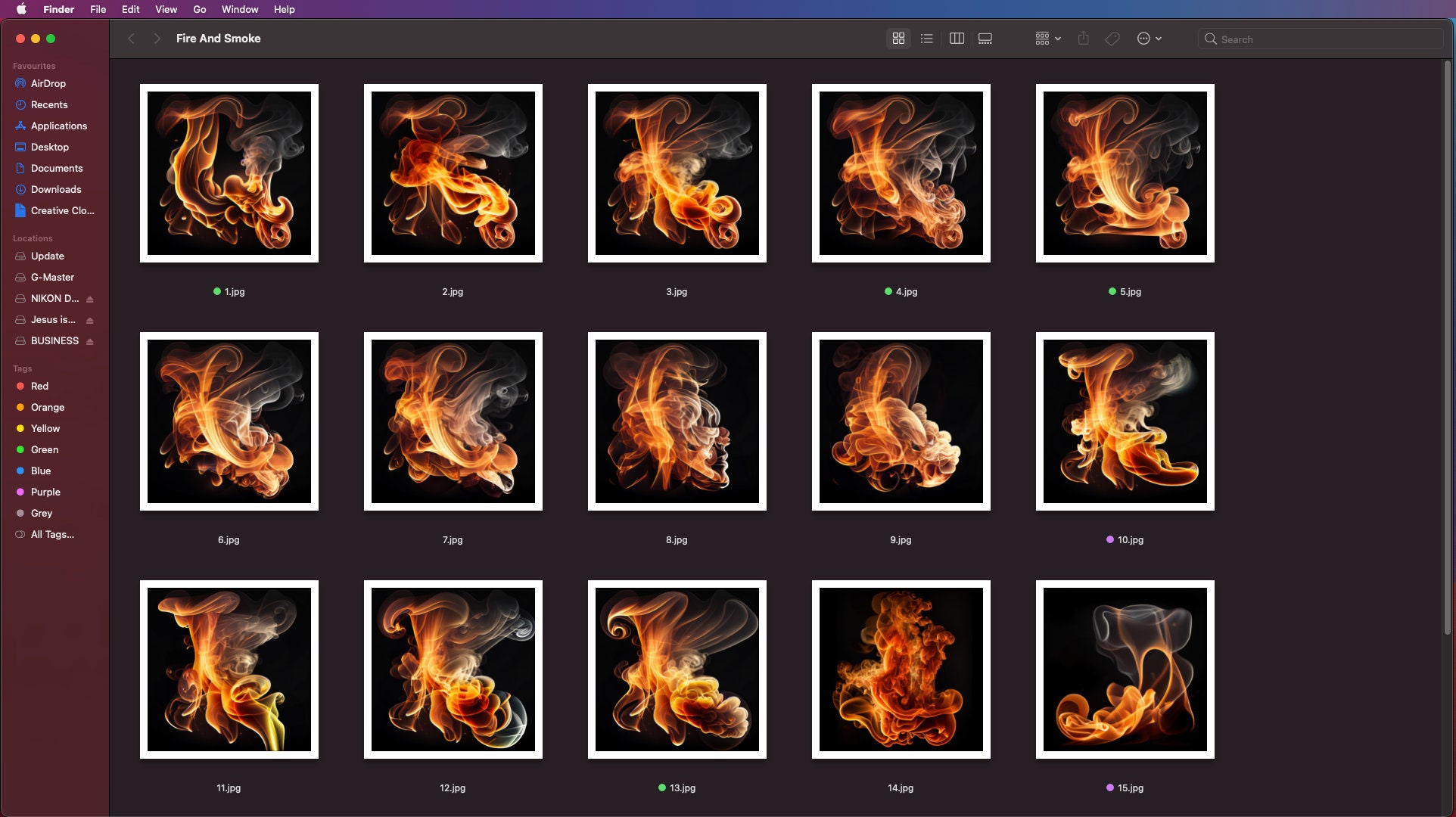 19 Fire With Smoke Overlays, Photoshop Fire Smoke Overlays, DIGITAL ...