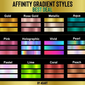 Affinity Gradient Styles for Affinity Designer, Affinity Photo and ...