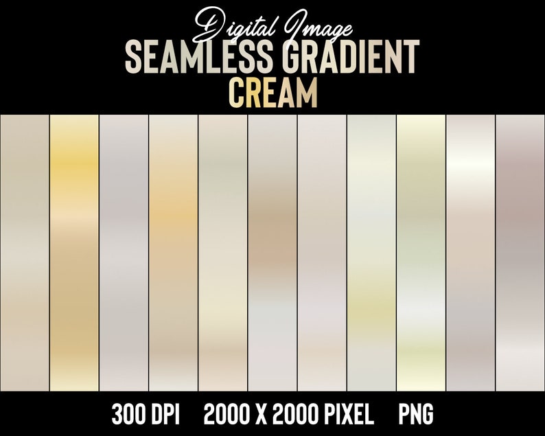Seamless Cream Color Gradient Digital Image | Gradient Background ...