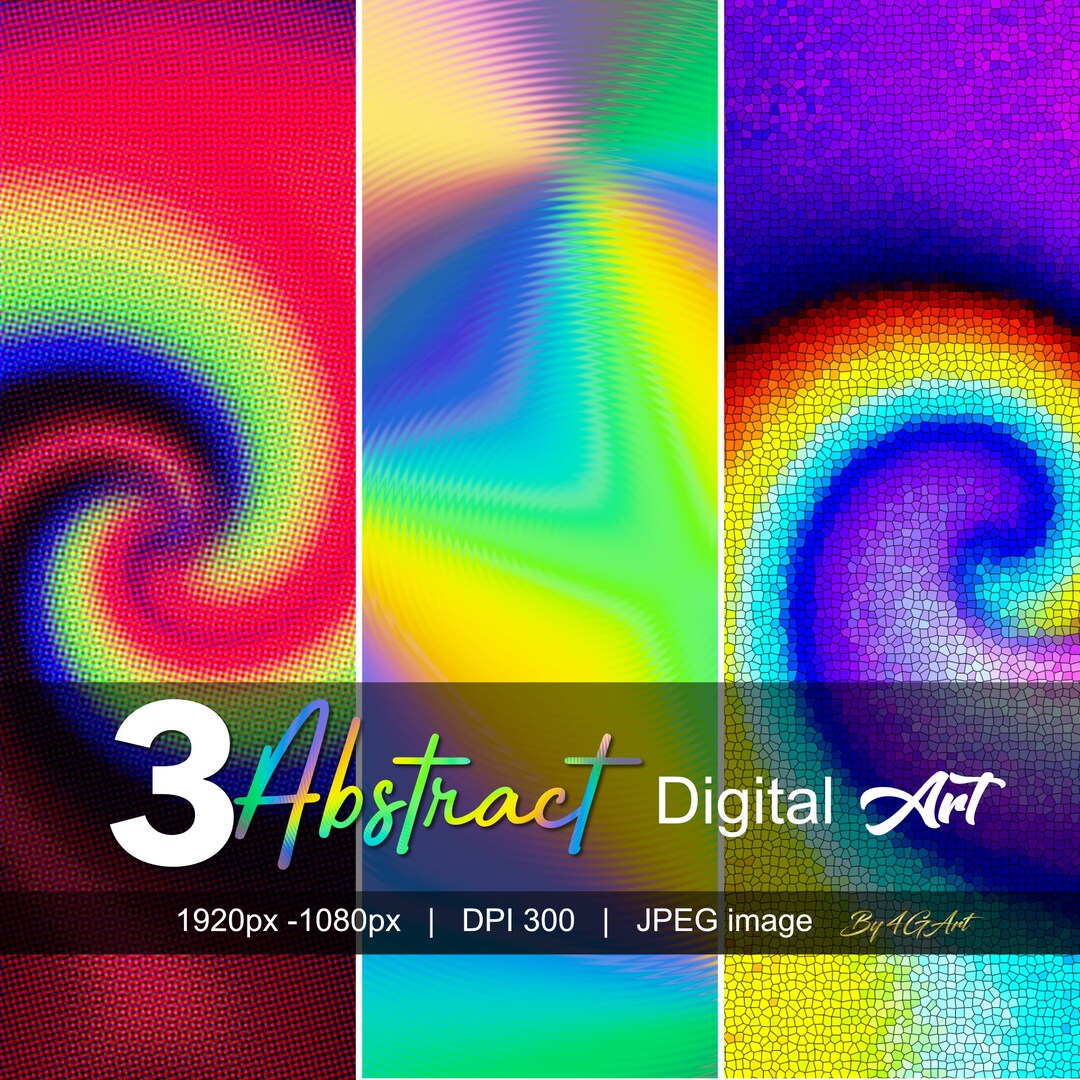 Abstract Holographic Halftone Ripple Digital Art | Digital Art | Vivid ...