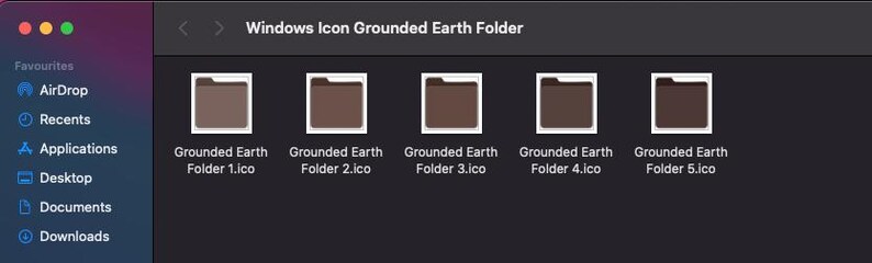Grounded Earth Desktop Folder Icon for MAC and WINDOWS | Folder Icon ...