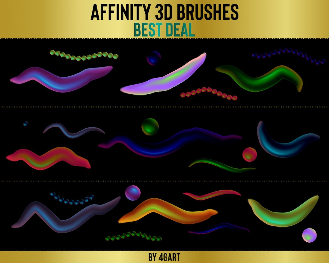 Affinity 3D Brushes for Affinity Designer | Affinity Designer BEST DEAL ...