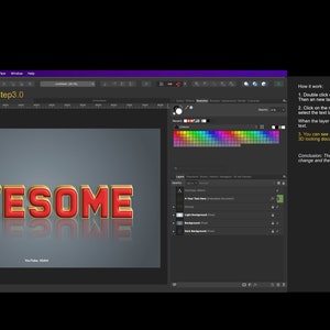 Affinity 3D Text Effects Template for Affinity Designer and Affinity ...