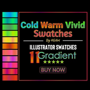 Illustrator Gradient Swatches Collection 3 Bundle for Adobe Illustrator ...