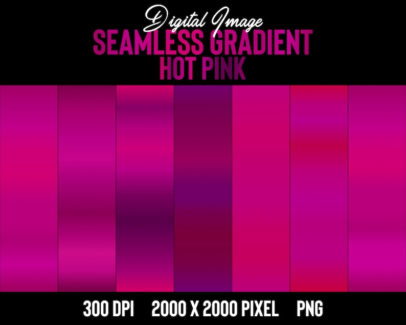 Seamless Hot Pink Color Gradient Digital Image | Gradient Background ...