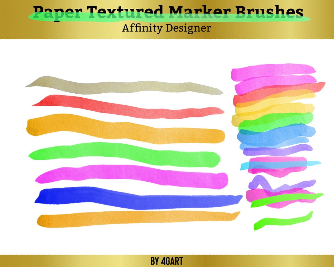 Affinity Designer Marker Brushes | Paper Textured Marker Brusher ...