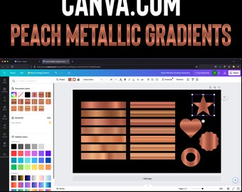 Canva Gold Metallic Gradient | Canva.com Gold Gradient Swatches | Gold ...