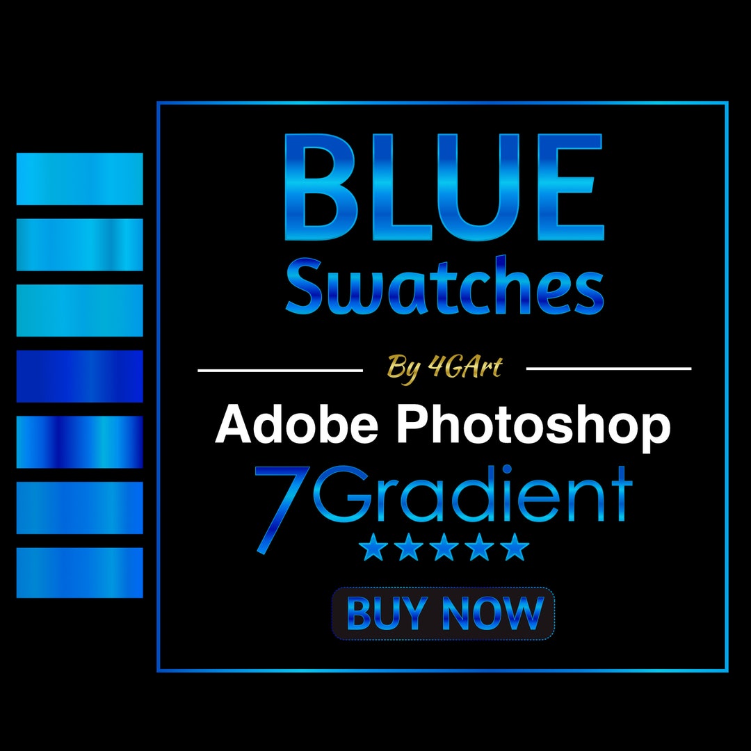 7 Blue Color Gradient for Adobe Photoshop and Photopea.com | Photoshop ...