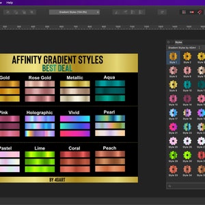 Affinity Gradient Styles for Affinity Designer, Affinity Photo and ...