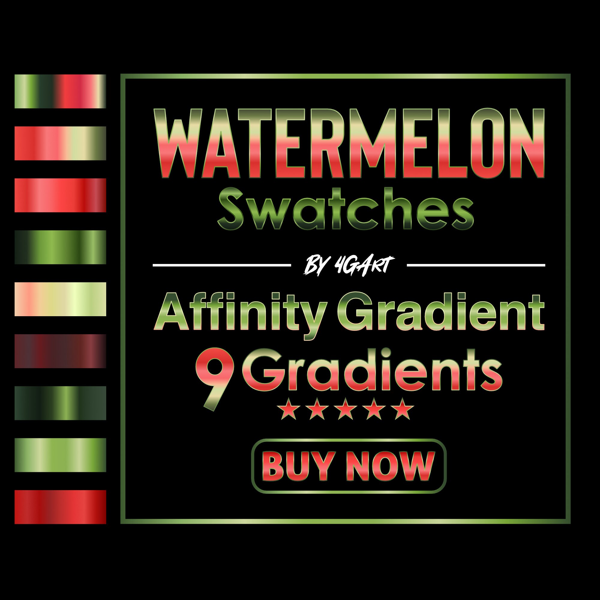 9 Watermelon Gradient for Affinity Designer and Affinity Photo - Etsy