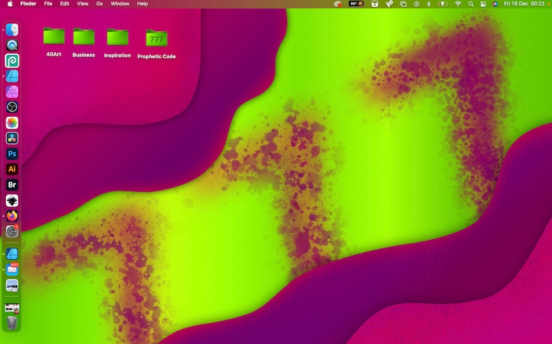 777 Theme | Desktop Folder Icon + HD Background Image Design for MAC ...
