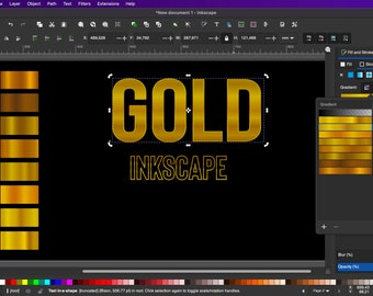 Green Color Gradient Swatches for Inkscape | Inkscape Green Gradient | Green Swatches | Green ...