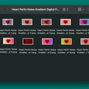 Heart Aura Gradient Digital Paper | Perlin Noise Gradient | Grainy ...