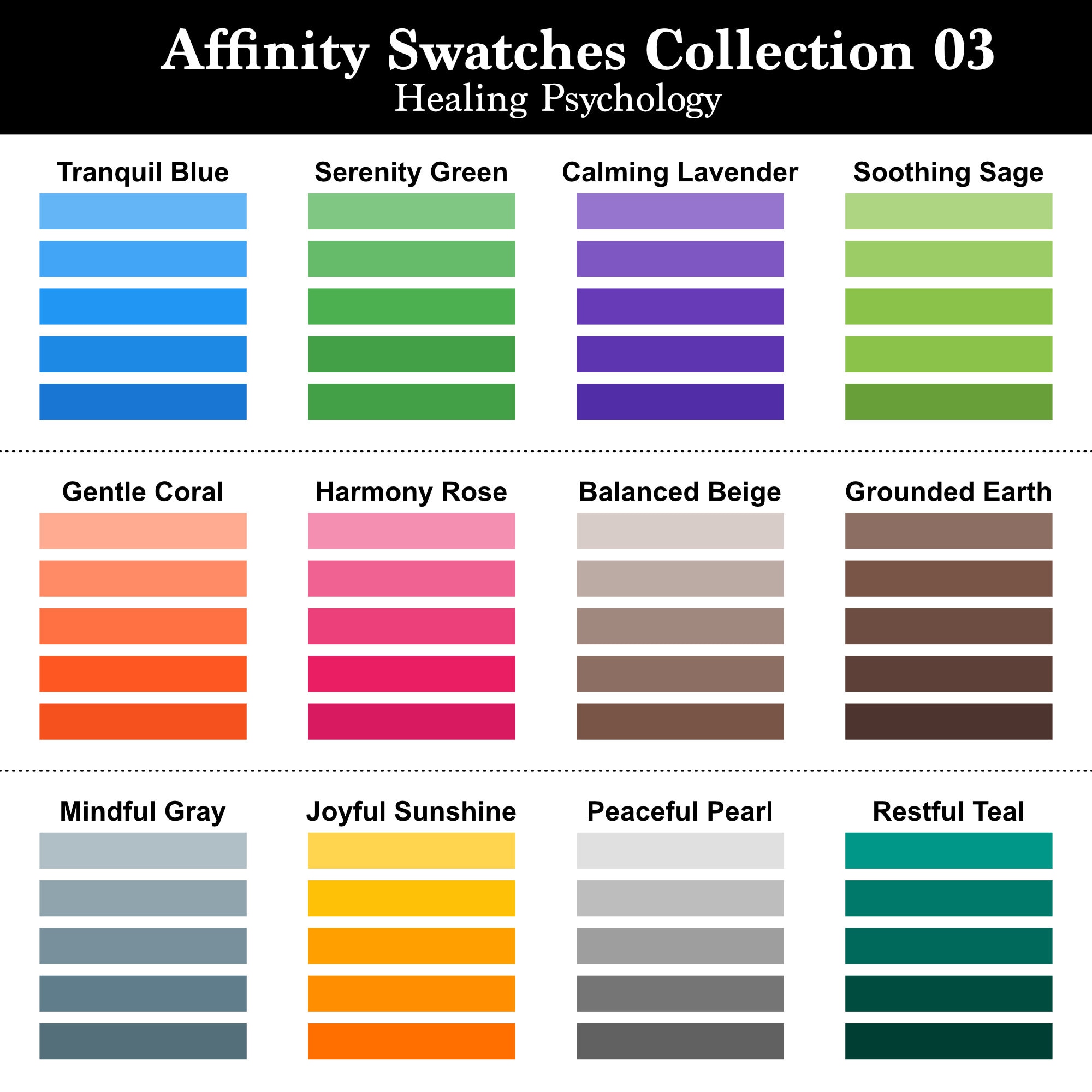Affinity Color Swatches Bundle for Affinity Designer, Affinity Photo ...