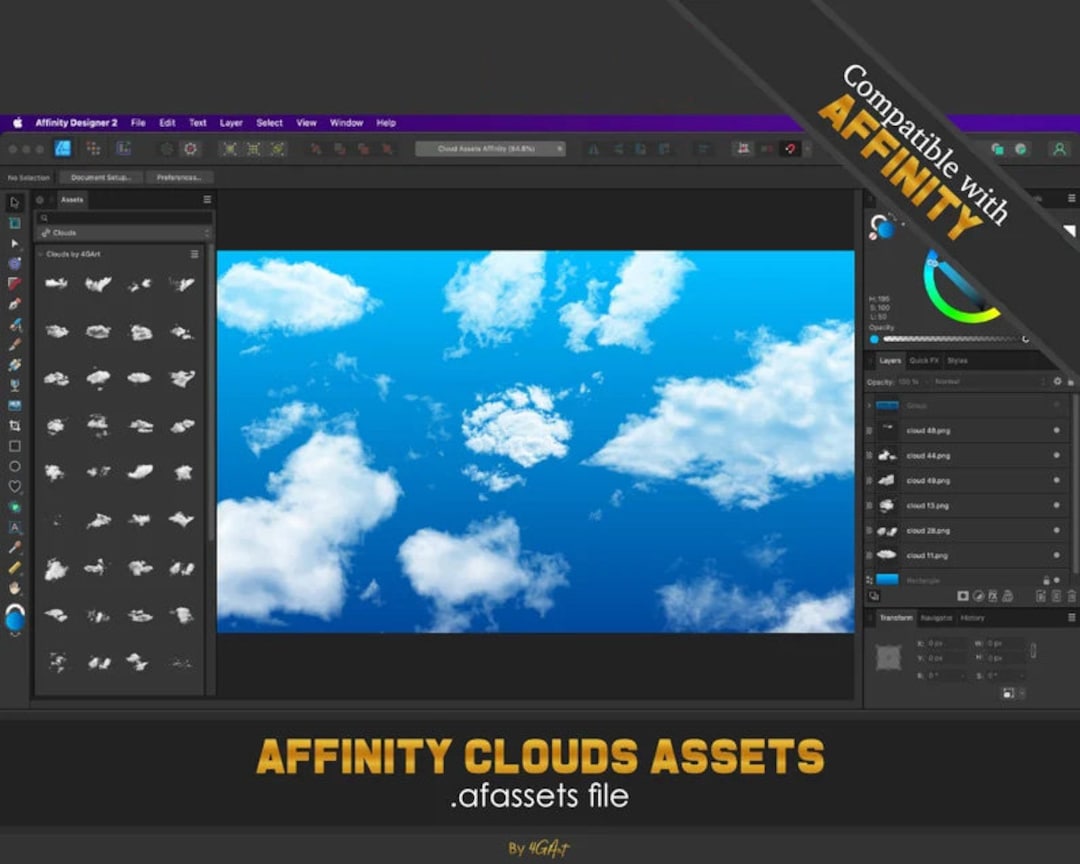 Affinity Clouds Assets for Affinity Designer and Affinity Photo | Affinity Designer | Affinity ...