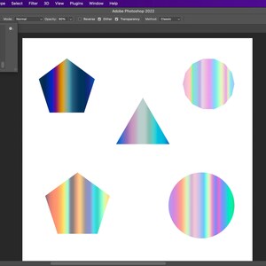 8 Holographic V.2 Color Gradient for Photoshop and Photopea.com ...