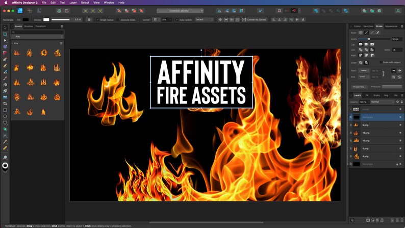 Affinity Fire Assets for Affinity Designer and Affinity Photo ...