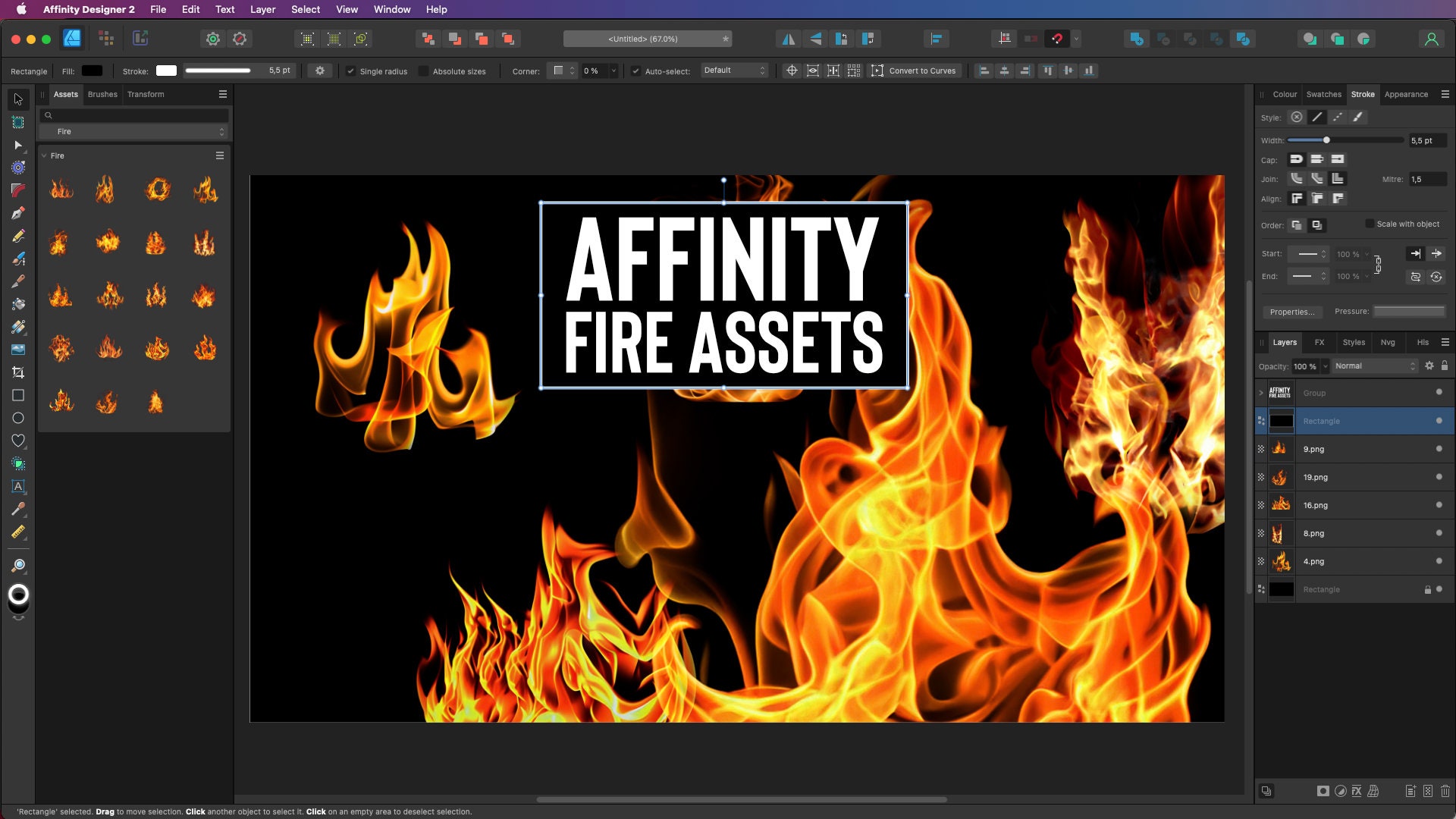Affinity Fire Assets for Affinity Designer and Affinity Photo ...