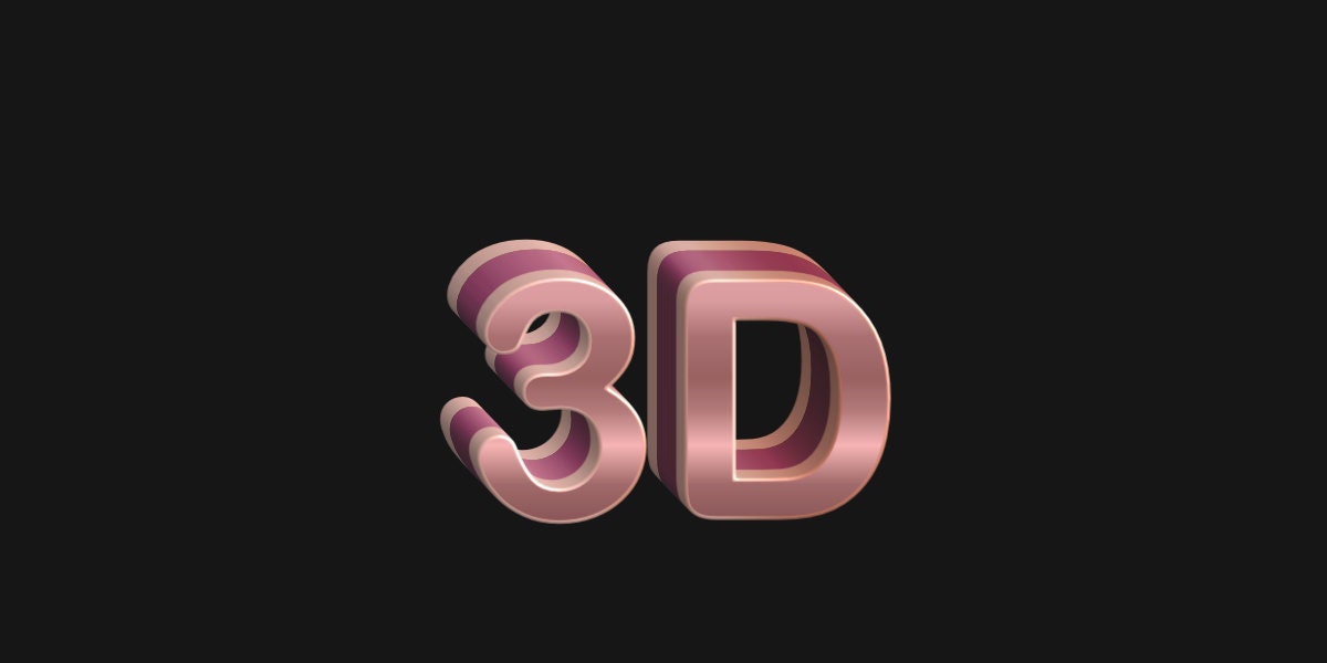 Affinity 3D Rose Gold Text Effect Template | Affinity Designer ...