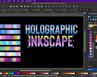 Green Color Gradient Swatches for Inkscape | Inkscape Green Gradient ...