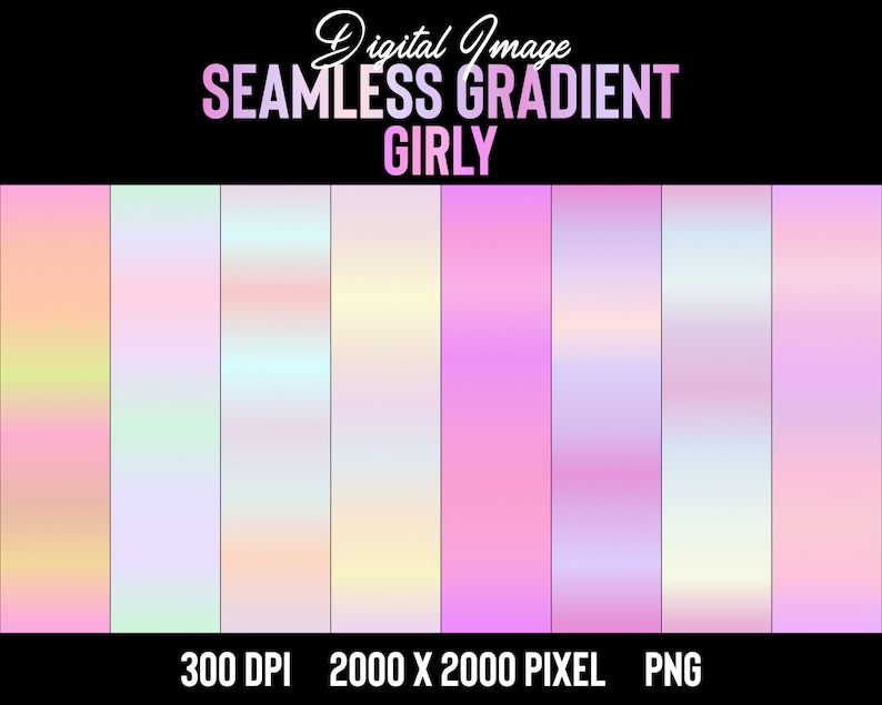 Seamless Girly Gradient Digital Image | Gradient Background | Red ...