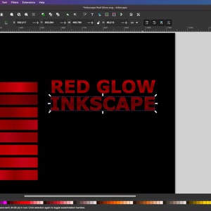 Red Color Gradient Swatches for Inkscape | Inkscape Red Gradient | Red ...