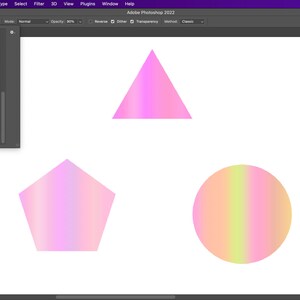 Girly Color Gradient Swatches for Adobe Photoshop and Photopea.com - Etsy