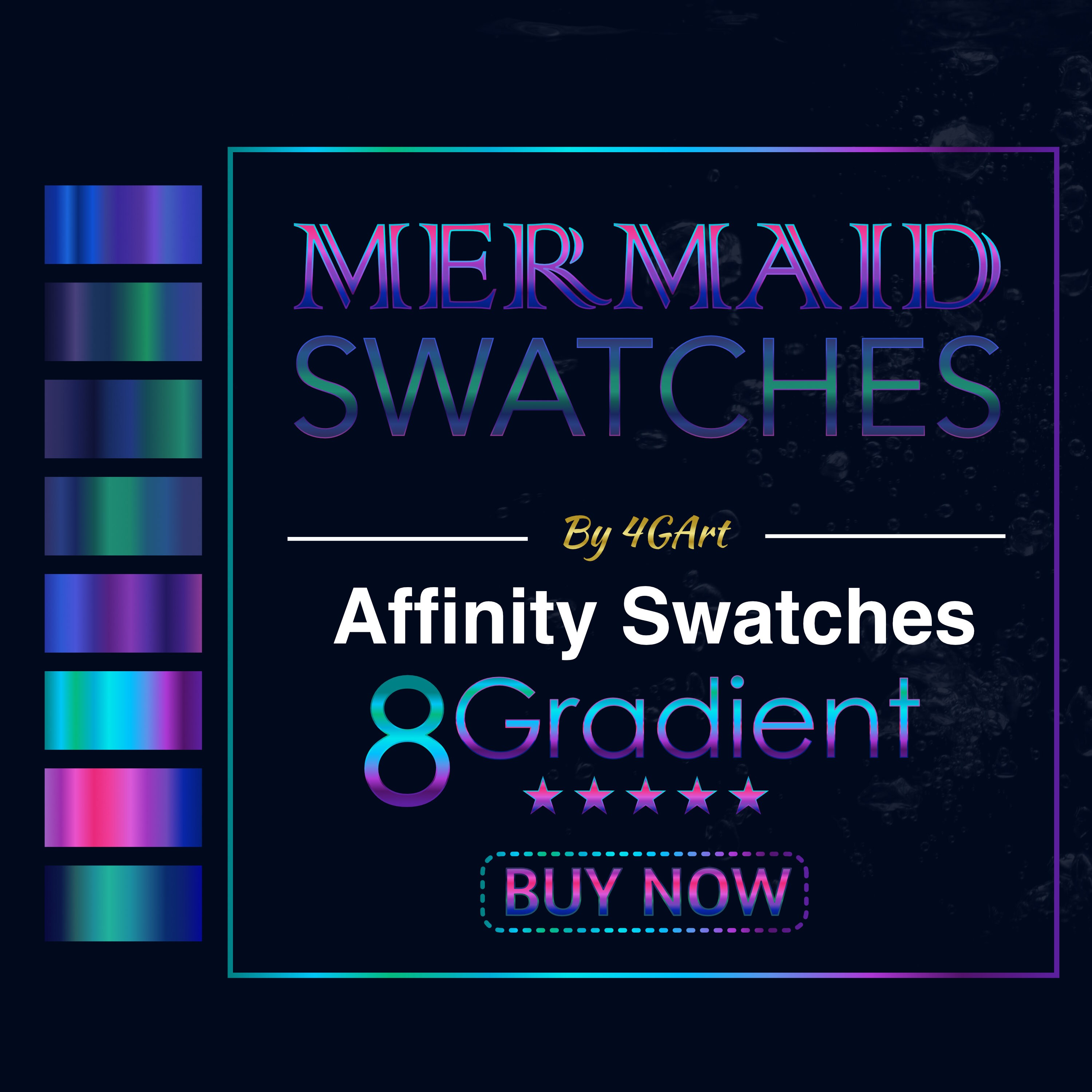 Mermaid Color Gradient Swatches for Affinity Designer and Affinity ...