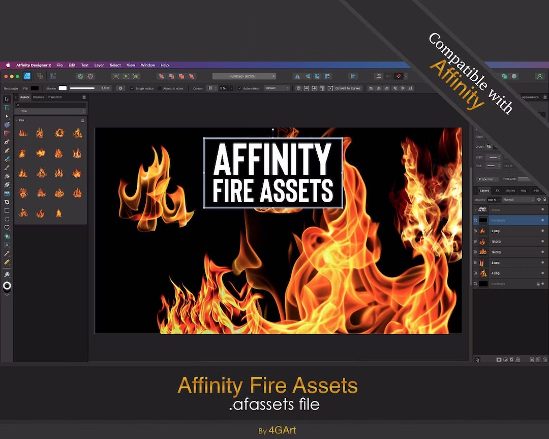 Affinity Fire Assets for Affinity Designer and Affinity Photo | Affinity Designer | Affinity ...