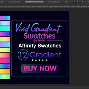 12 Vivid Gradient for Affinity Designer and Affinity Photo - Etsy