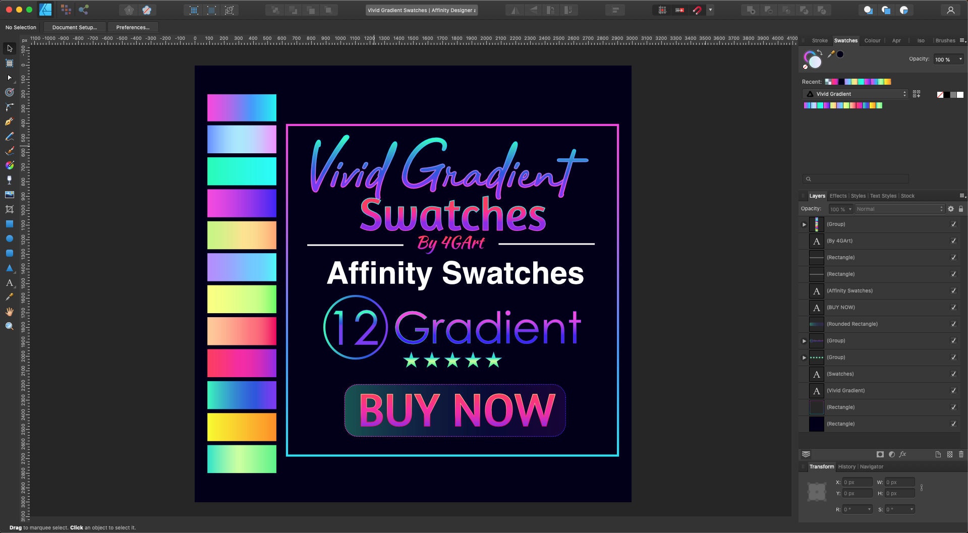 12 Vivid Gradient for Affinity Designer and Affinity Photo - Etsy
