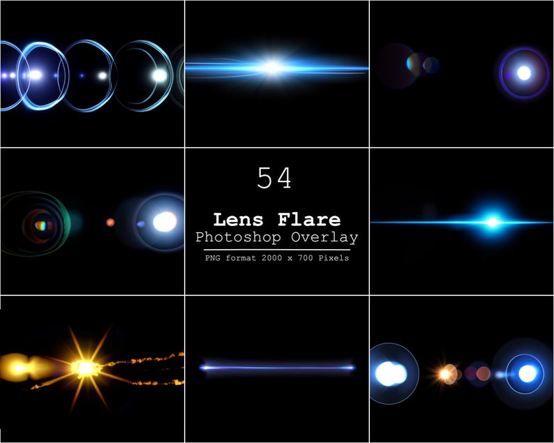 54 Lens Flare Overlays, Lens Flare, Lens Flare Effects, Flare Overlays ...