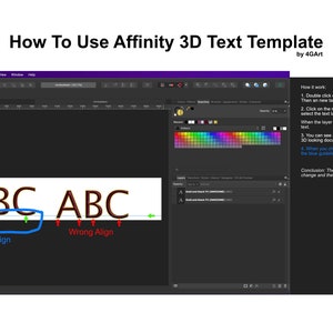Affinity 3D Text Effects Template for Affinity Designer and Affinity ...