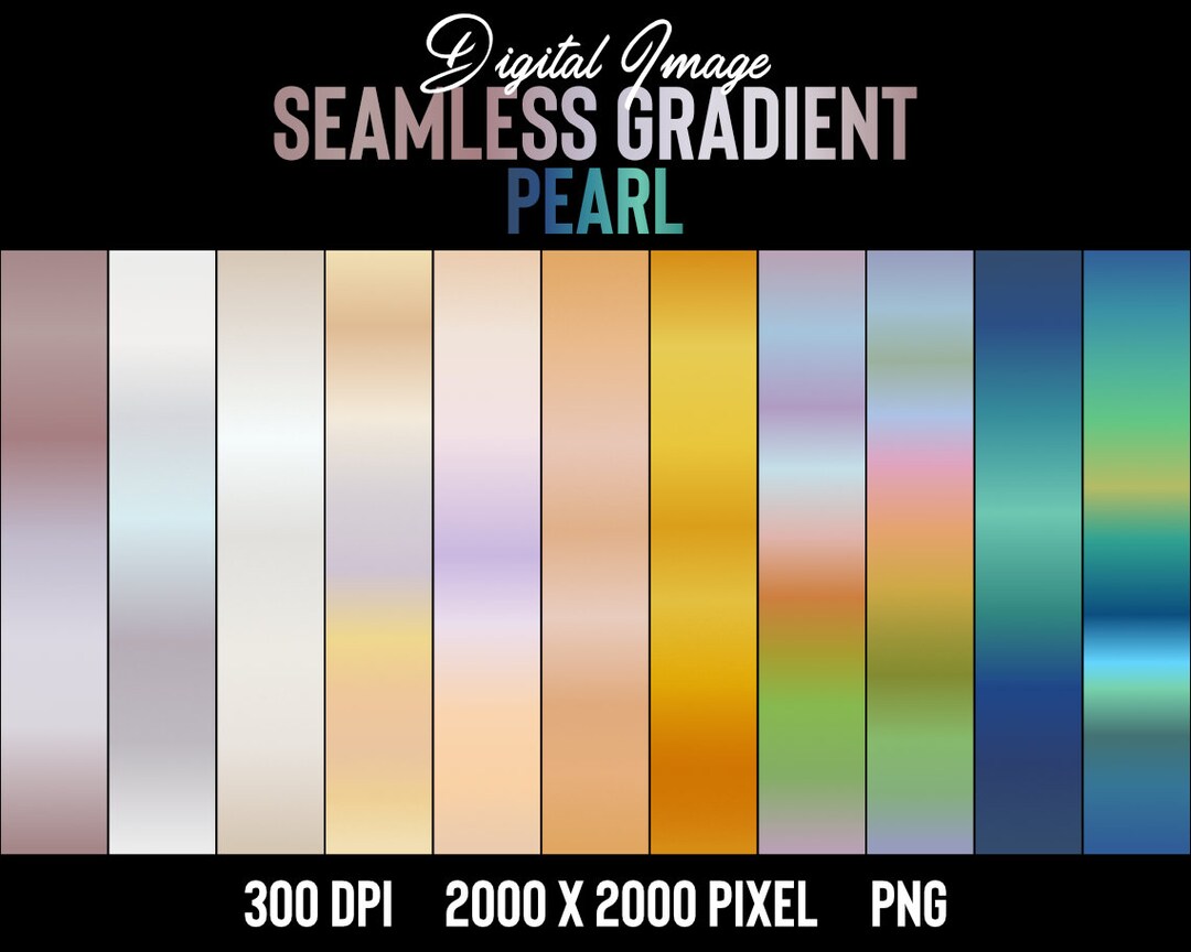 Seamless Pearl Color Gradient Digital Image | Gradient Background ...