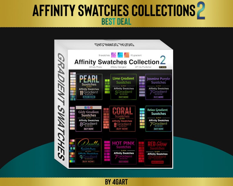 Affinity Gradient Swatches Collection Bundle 2 for Affinity - Etsy