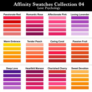 Affinity Color Swatches Bundle for Affinity Designer, Affinity Photo ...