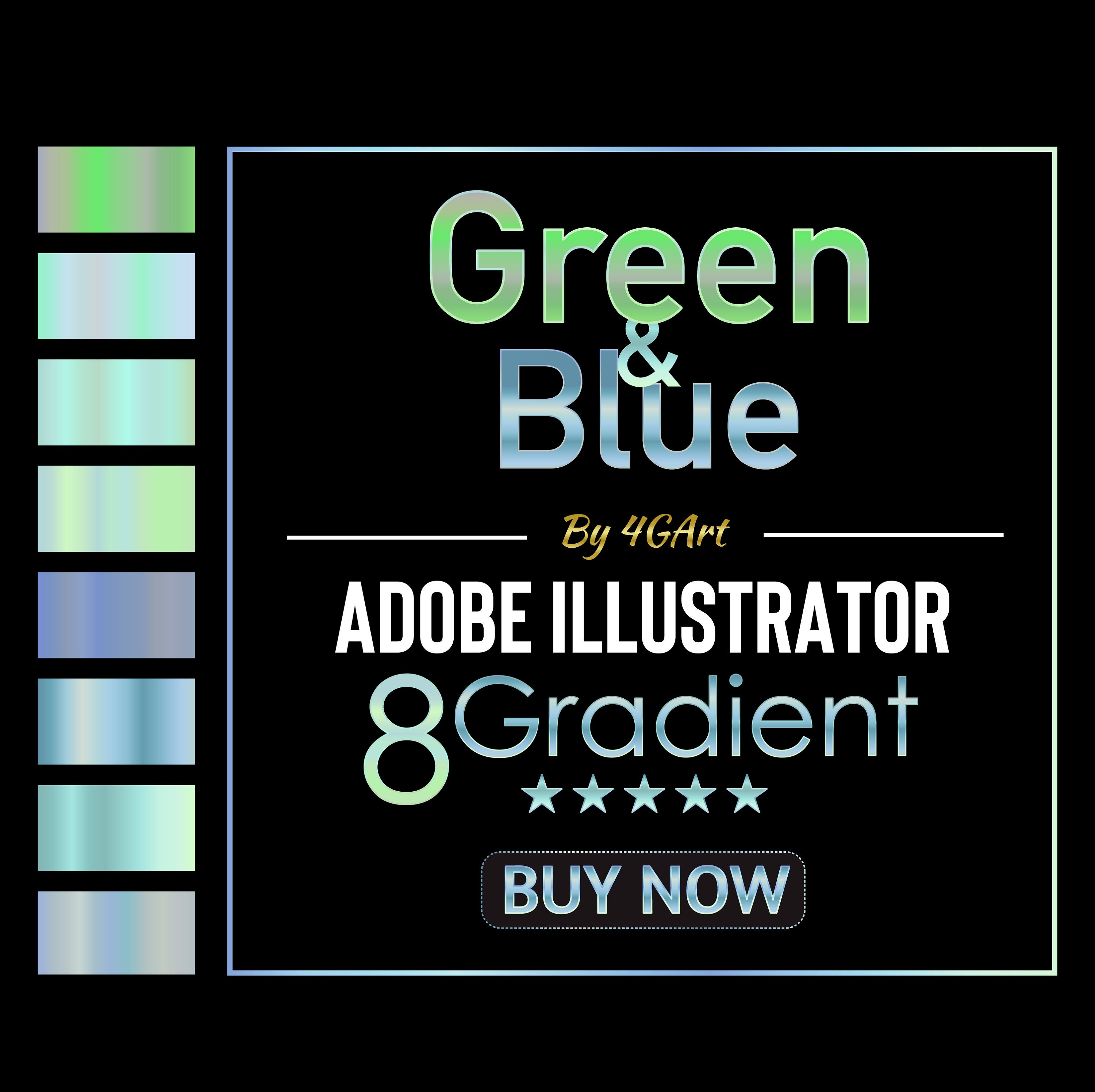 Green & Blue Gradient Swatches for Illustrator | Adobe Illustrator ...