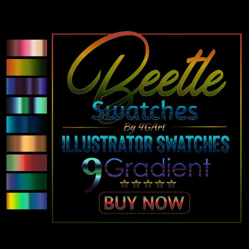 Illustrator Gradient Swatches Collection 2 Bundle for Adobe Illustrator ...